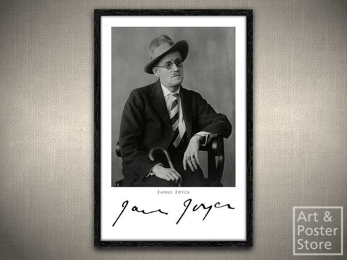 Second Life Marketplace - James Joyce | Signature Photo Poster | Mesh ...